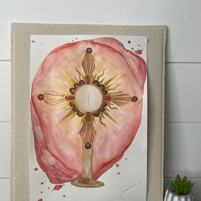Catholic Monstrance Painting - Etsy