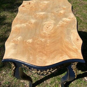 Hand Painted Blue French Louis XV Style Console Table: Refinished ...