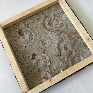 A Single Tile - Vintage Decorative Tin: Rustic Ceiling Tile Wall Art ...