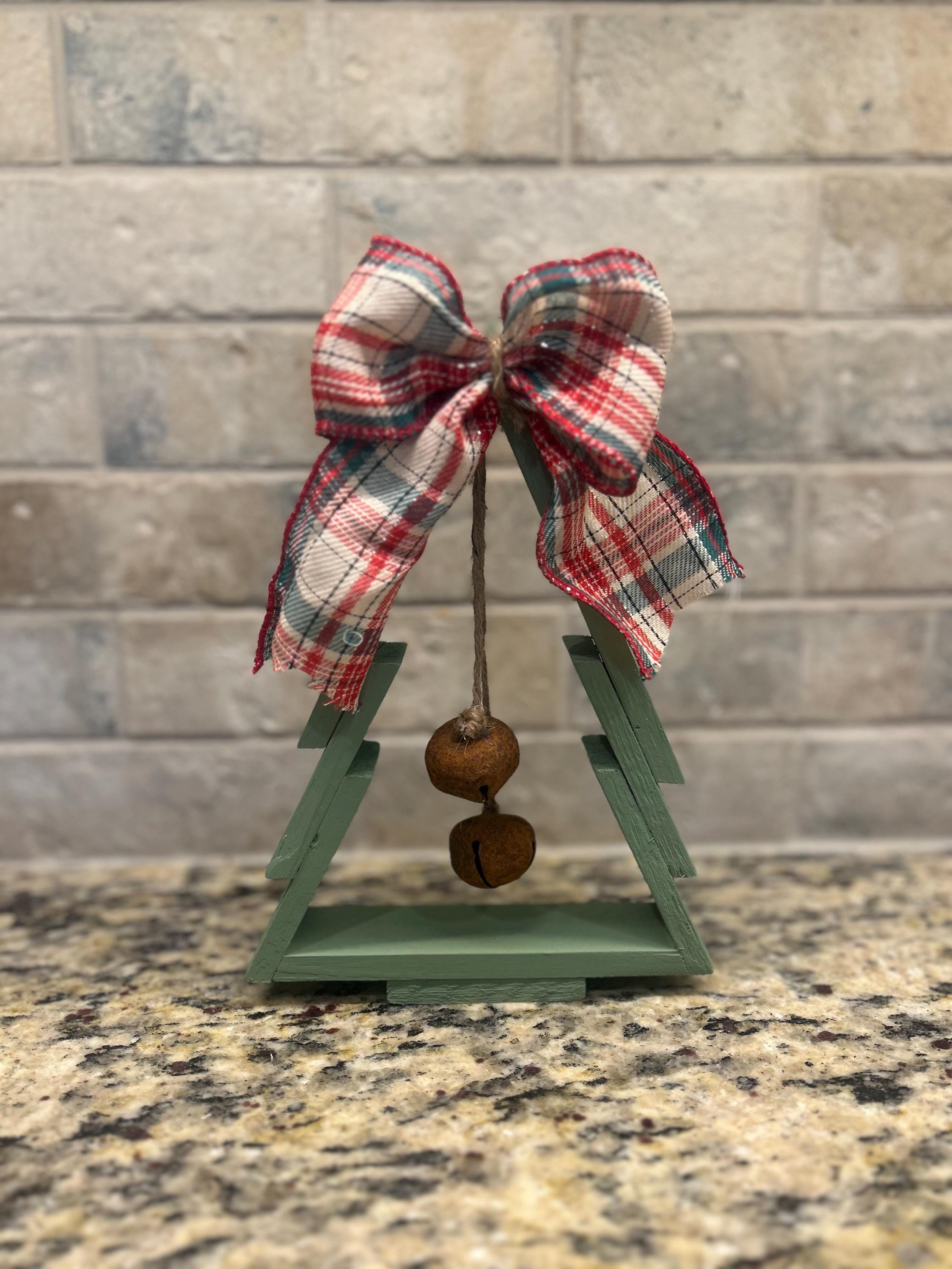 Handmade Rustic Jingle Bell Tree Decoration for Festive Holiday ...
