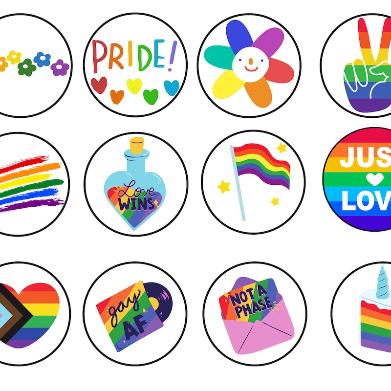 Lgbt Buttons Png - Etsy
