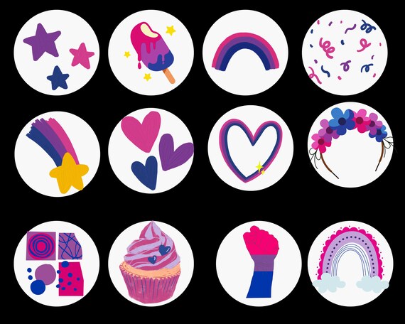 Bisexual Button Template - Etsy