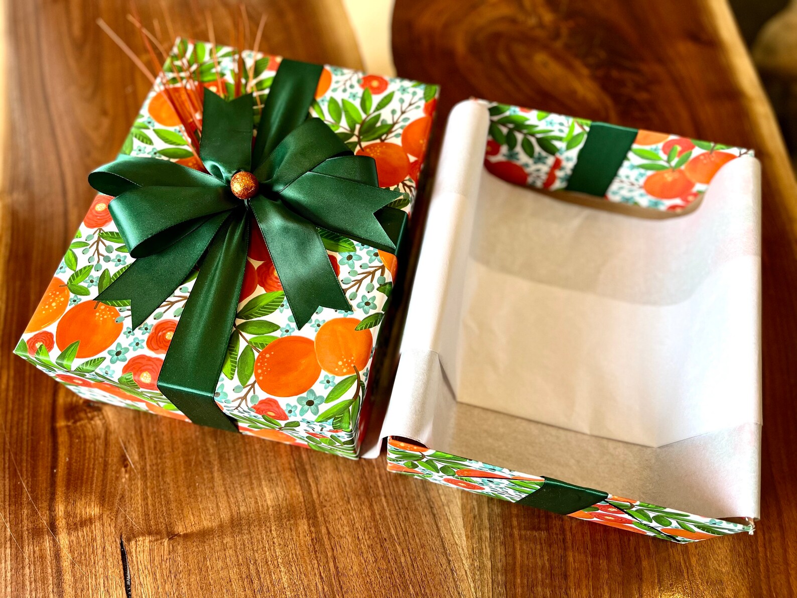 Pre Wrapped Gift Box, Ready to Use, Reusable Empty Gift Box, Unwraps ...