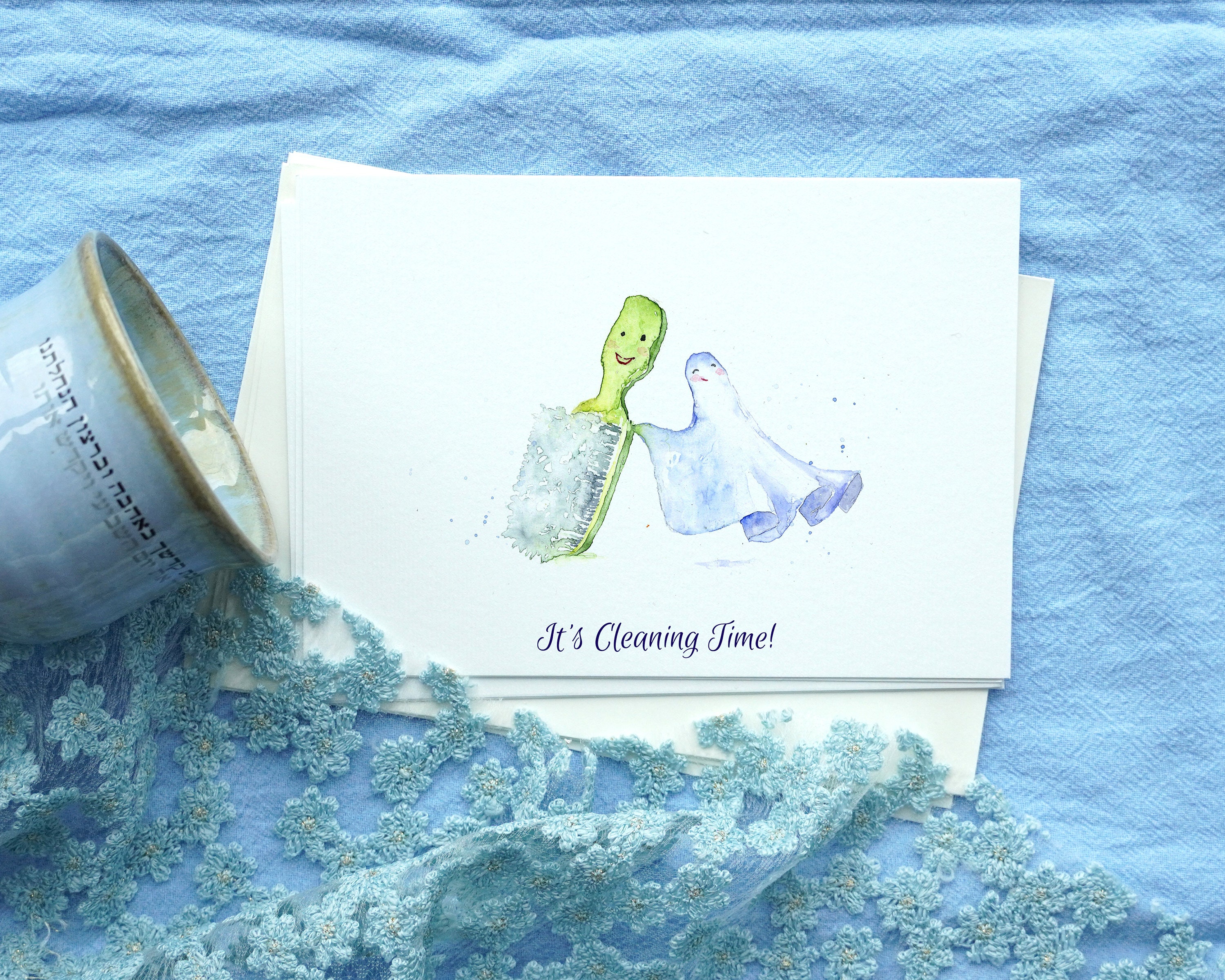 Watercolor Jewish Holiday Cards, Jewish Funny Card Pack, Holiday Card ...