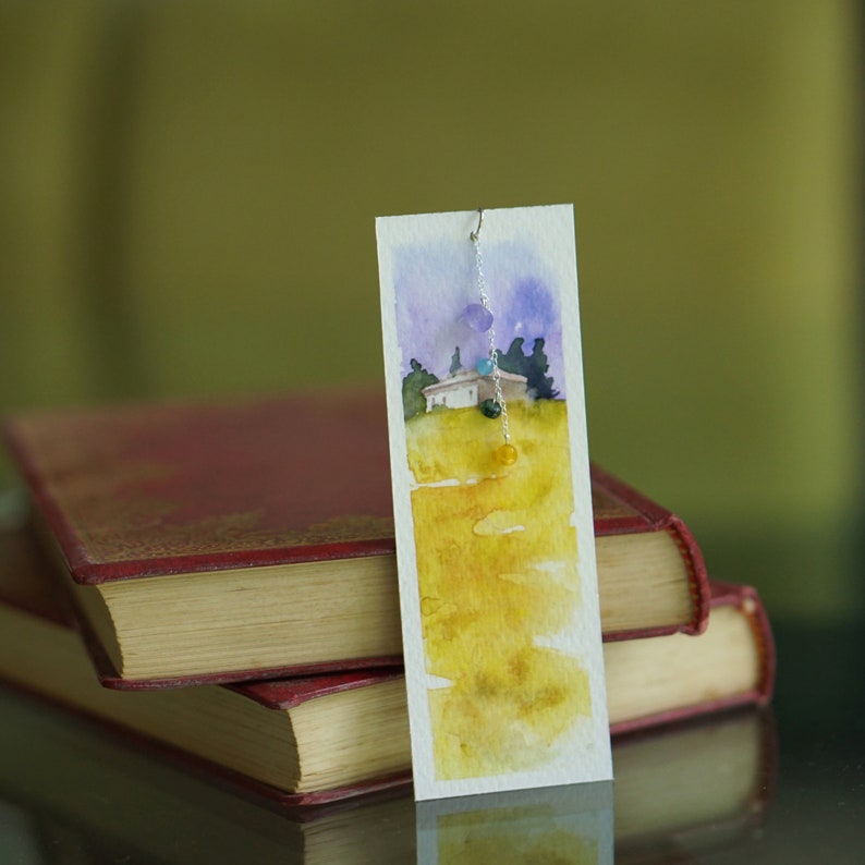 Bookmark Set of 3 Customized Watercolor Painted Landscape - Etsy