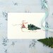 Happy Christmas Card for Print, Printable Winter Greeting Card ...