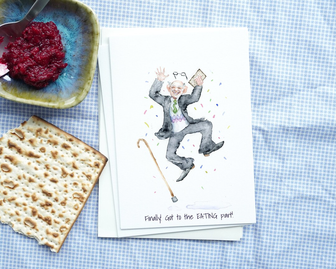 Passover Handmade Cards, Jewish Holiday Cards, Funny Pesach Celebration ...