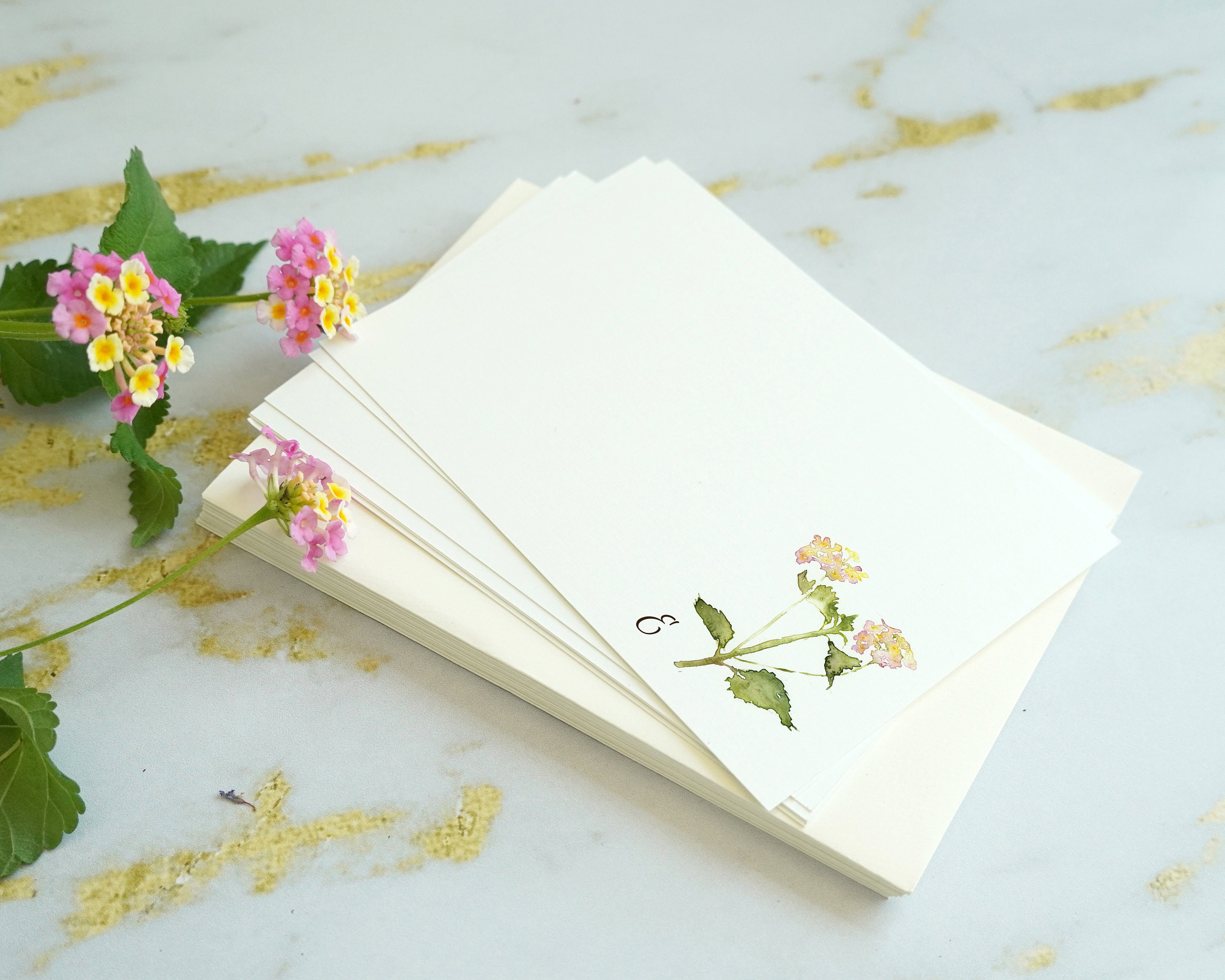Custom Personal Stationery Note Cards Handmade Watercolor - Etsy