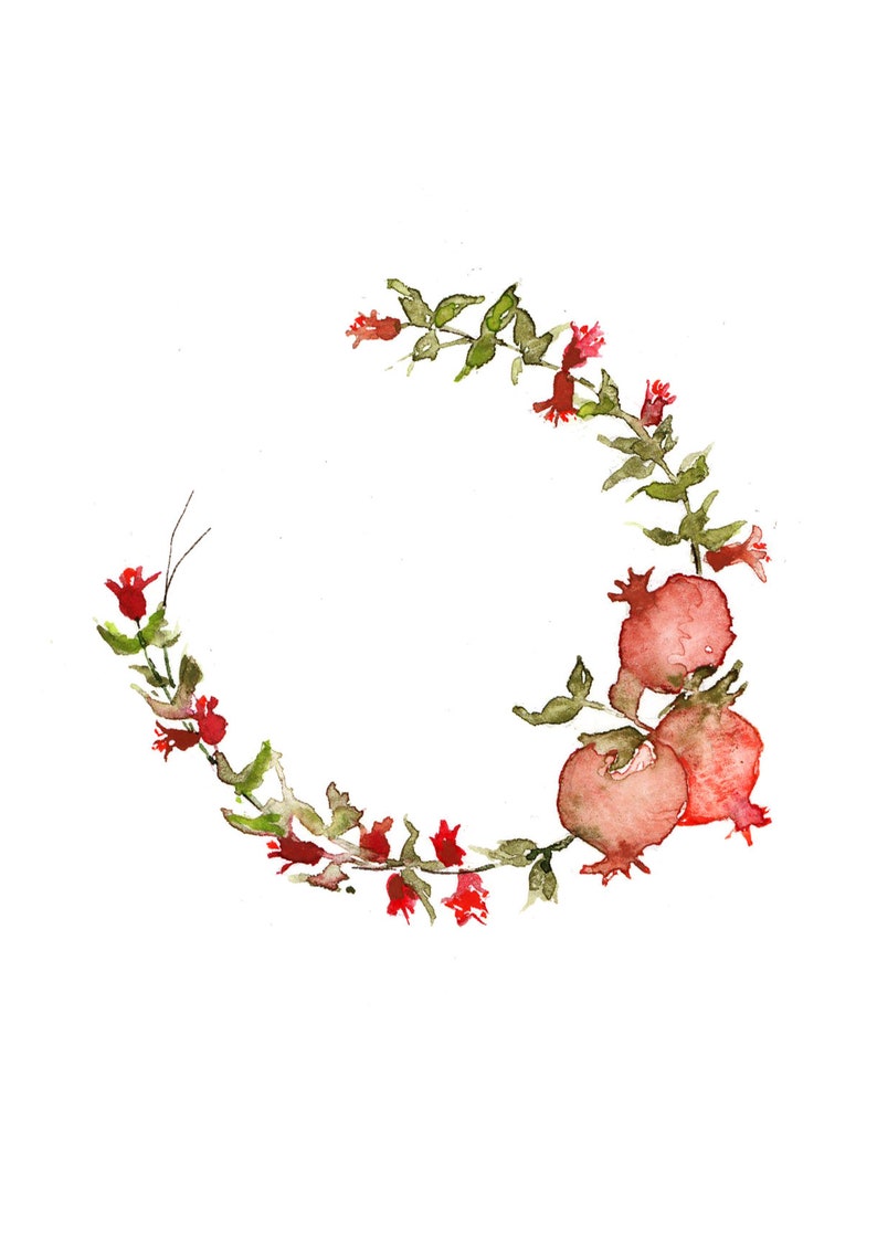 Shana Tova Watercolor Card, Personalized Greeting Card , Jewish New ...