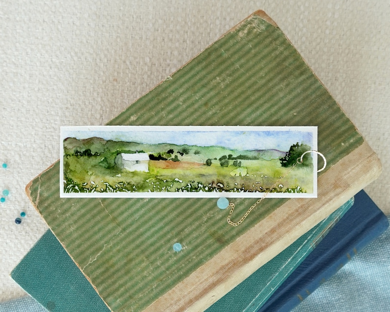 Bookmark Set of 3 Customized Watercolor Painted Landscape - Etsy