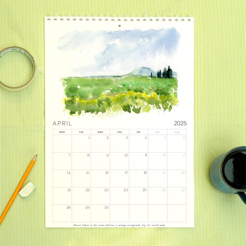 Watercolor Calendar - Etsy