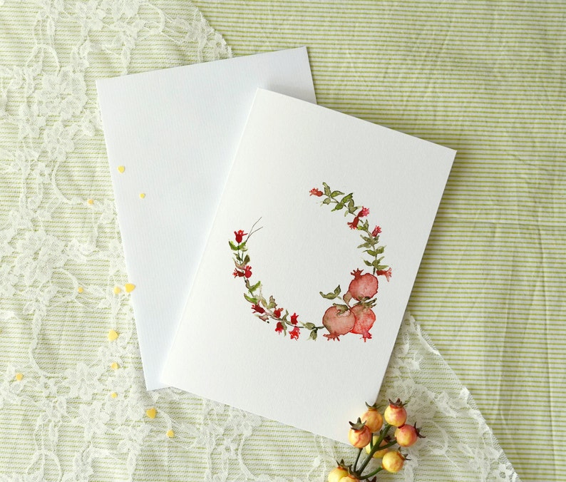 Shana Tova Watercolor Card, Personalized Greeting Card , Jewish New ...