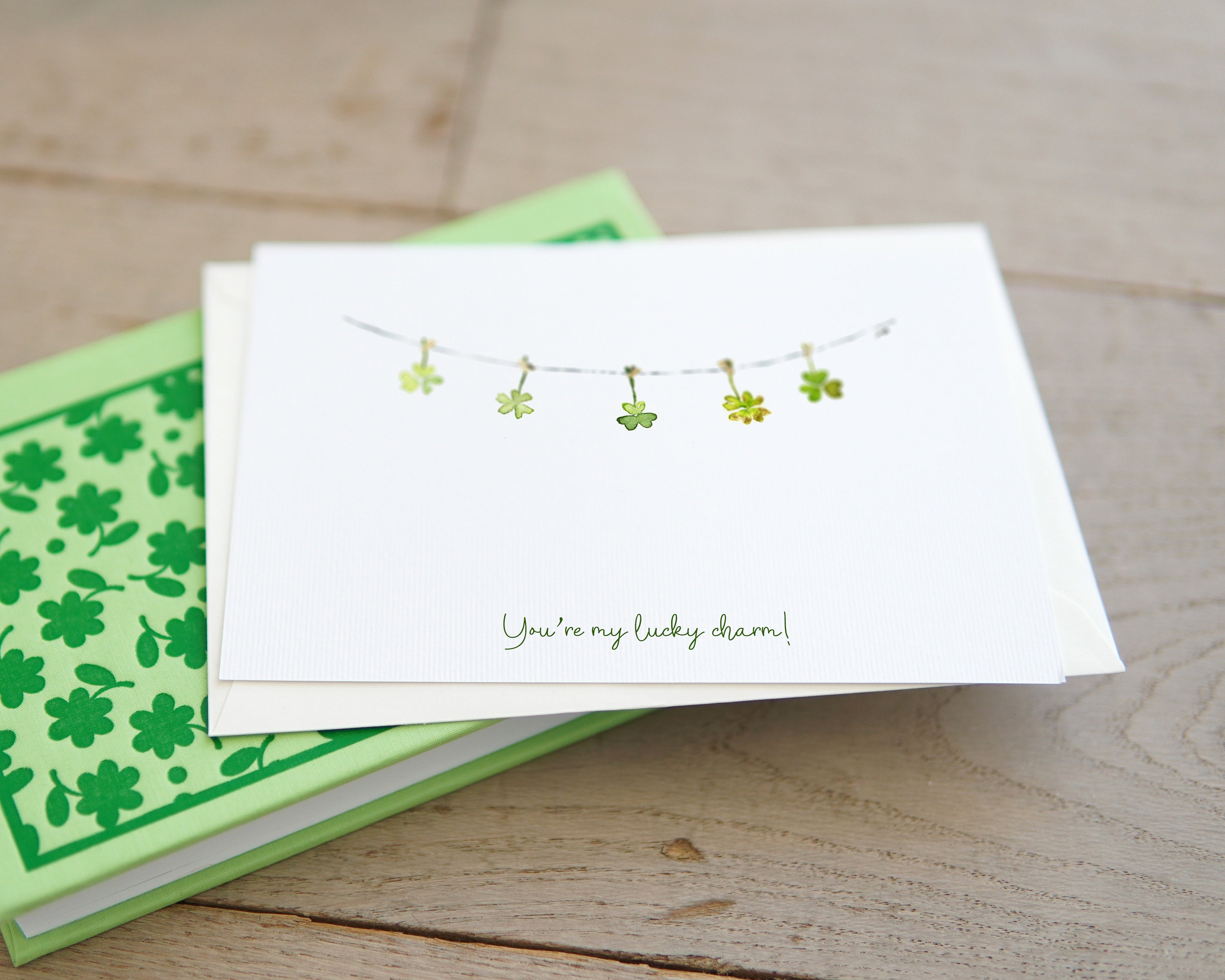 St Patrick's Day Card, Happy St Patrick's Day Card Set, Shamrock Cards ...