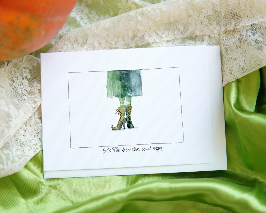 Halloween Greeting Cards, Seasonal Watercolor Card, Halloween Card Set ...