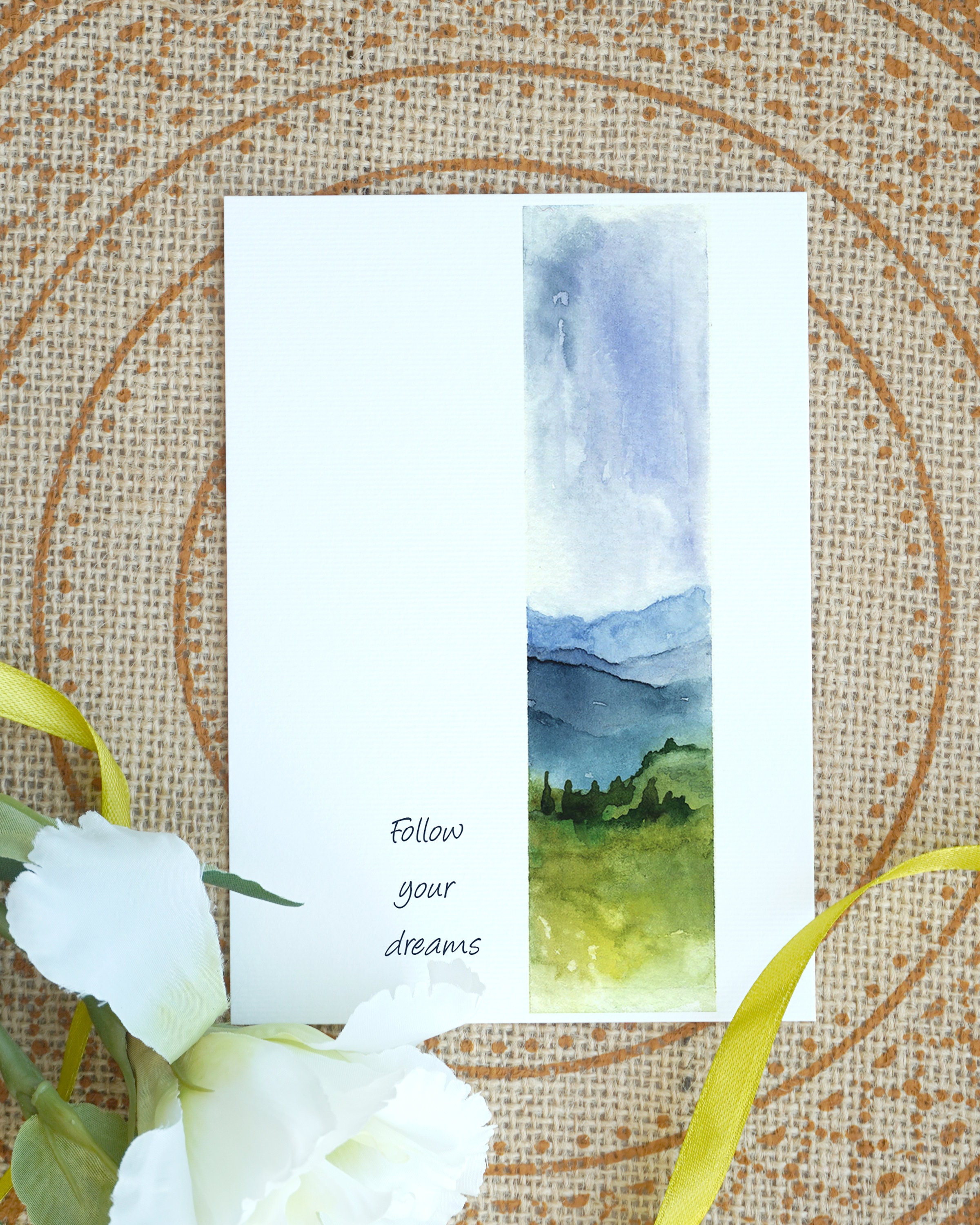 Printable Appreciation Greeting Card, Watercolor Painted Greeting Card ...