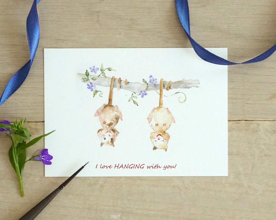 Printable Card for Best Friend, Watercolor Greeting Card, Funny ...