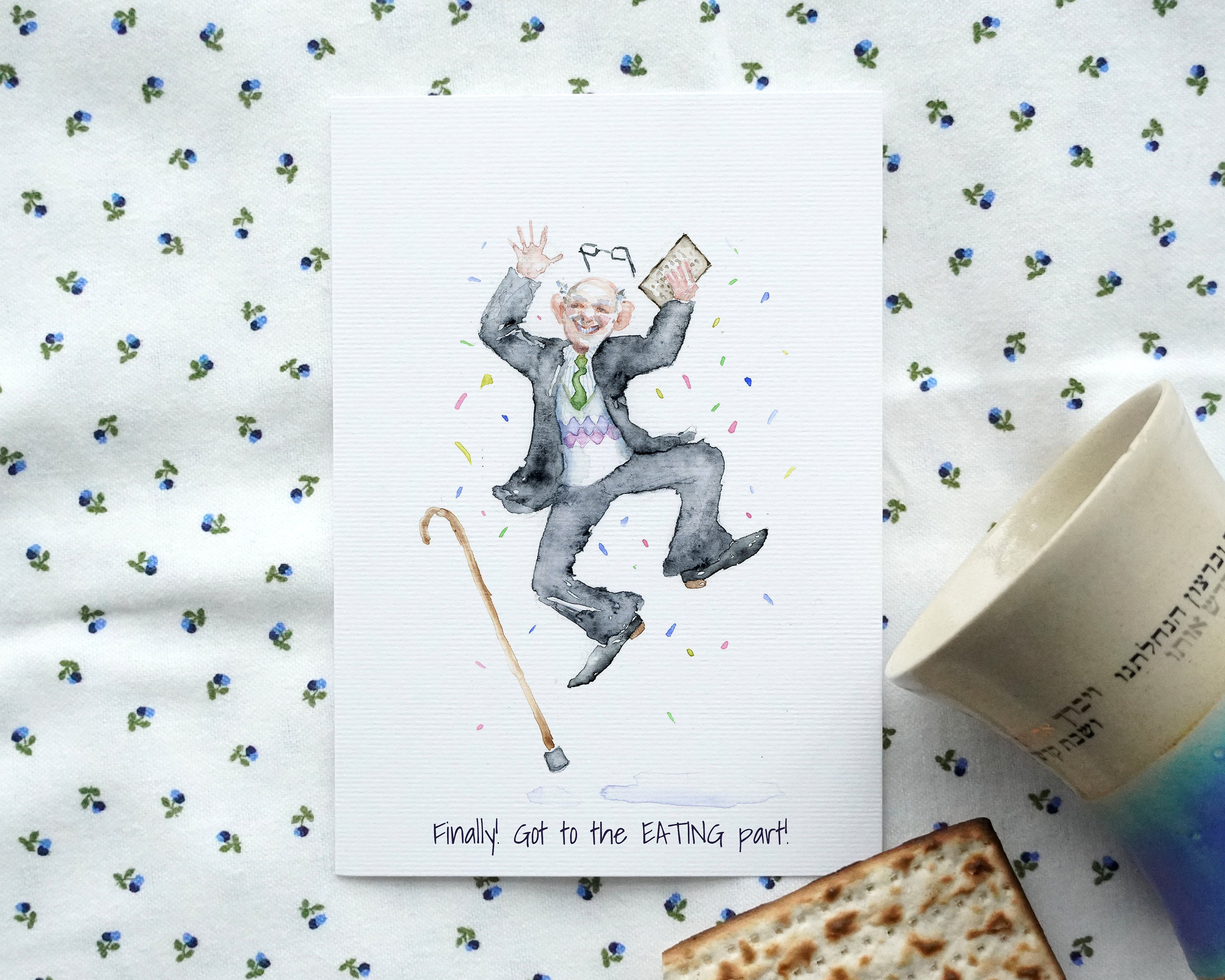 Printable Funny Passover Handmade Card, Jewish Holiday Greeting Card ...