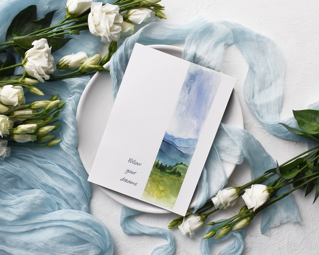 Printable Appreciation Greeting Card, Watercolor Painted Greeting Card ...