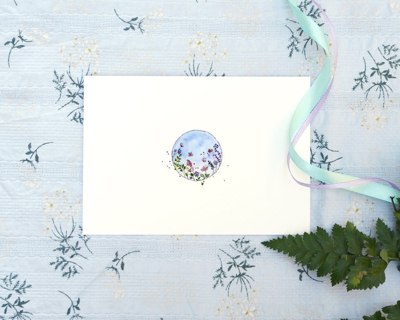 Printable Appreciation Greeting Card, Watercolor Floral Greeting Card ...