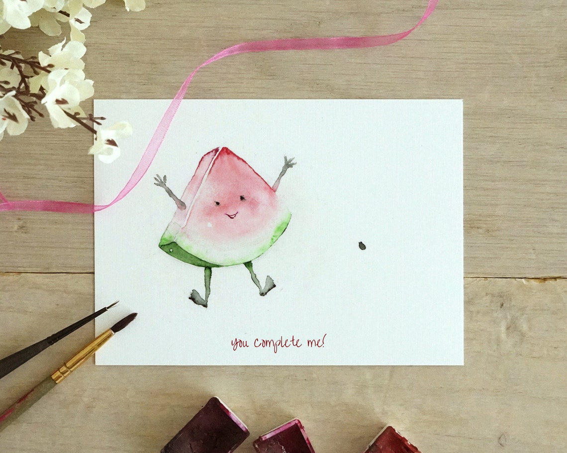 Printable Card for Best Friend, Watercolor Greeting Card, Funny ...