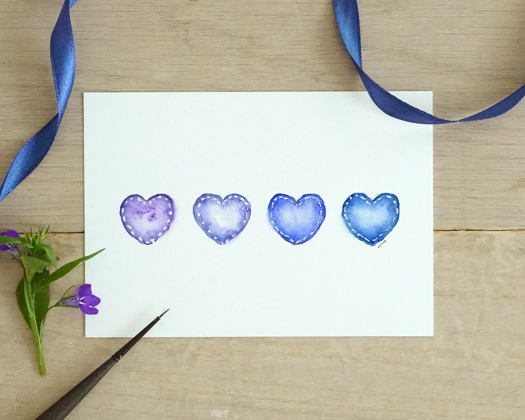 Handmade Appreciation Cards, Cute Card Set, Valentines Day and ...