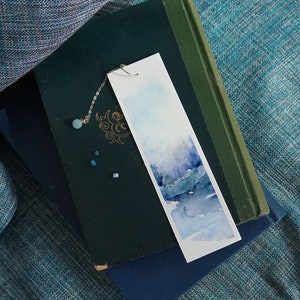 Winter Gift Handmade Bookmark Set of 3, Watercolor Landscape Bookmark ...