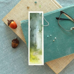 Bookmark Set of 3, Customized Watercolor Painted Landscape Bookmark ...