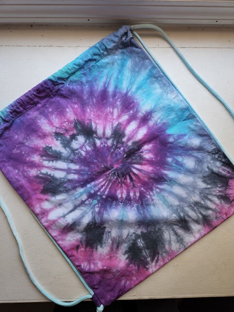 Tie Dye Drawstring Backpack - Etsy