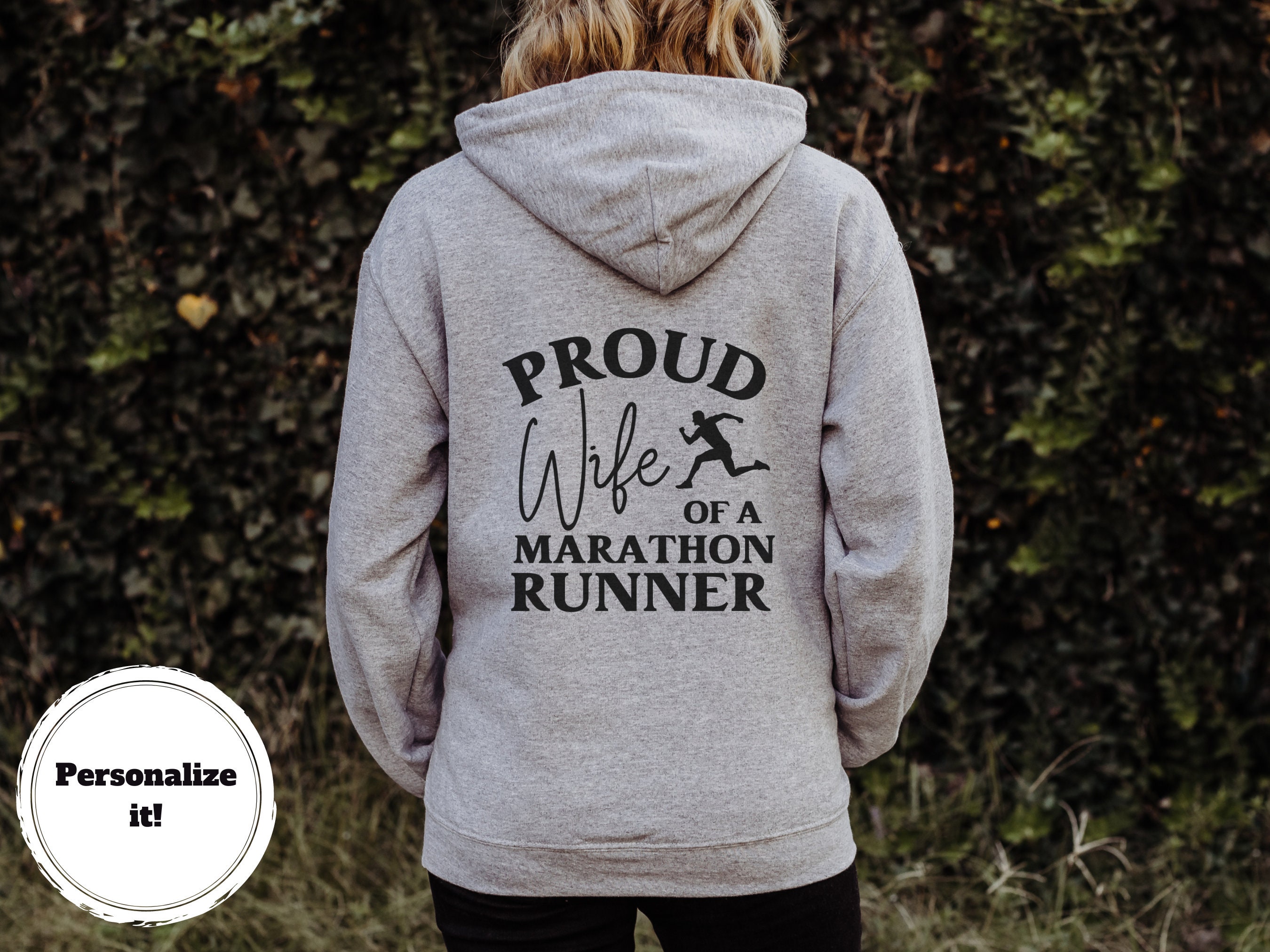 Custom Marathon Hoodie Marathon Cheer Squad Family Matching Sweatshirt ...