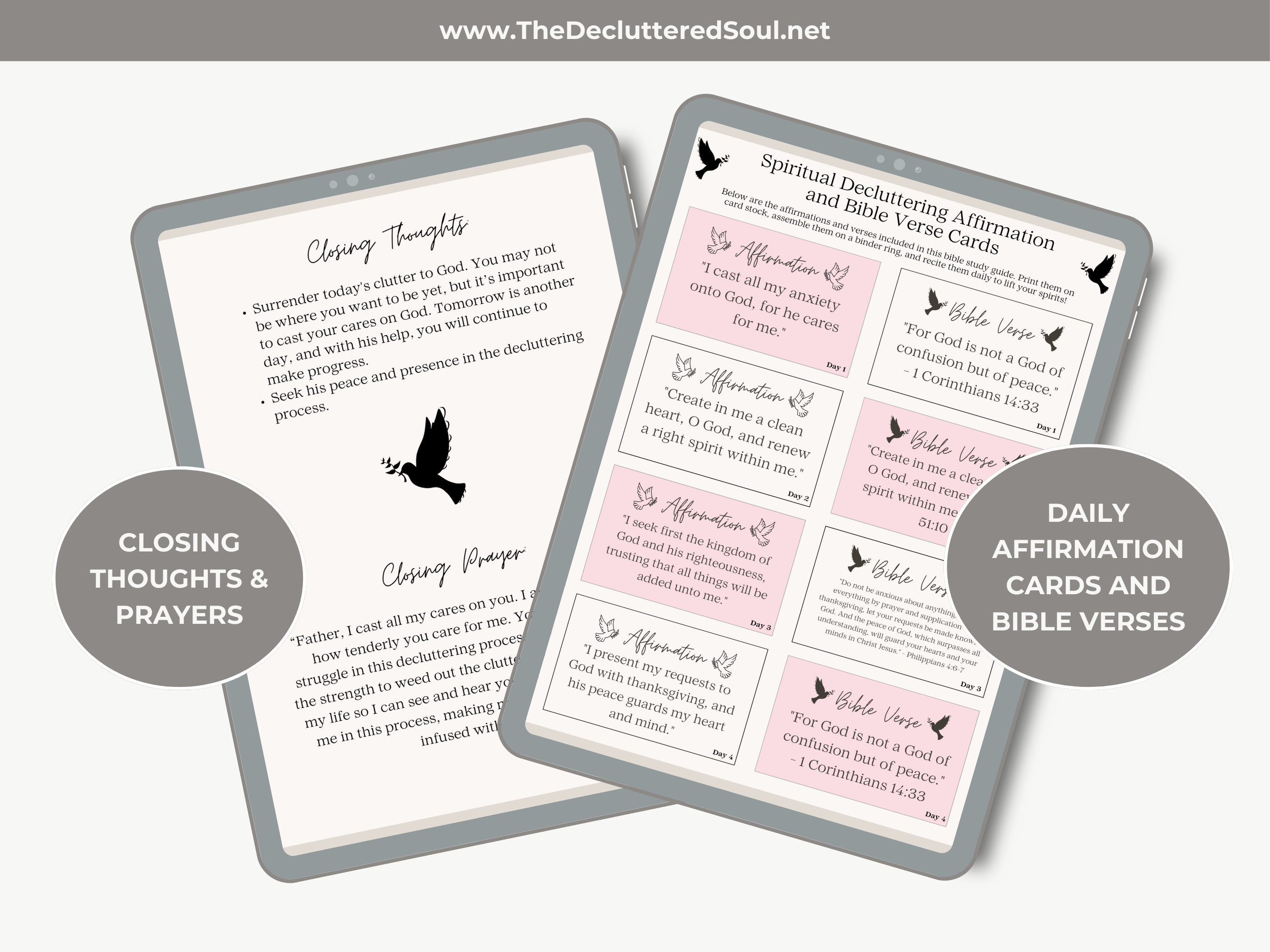 Soul Decluttering 10-day Bible Study Printable Guide Digital Journaling ...