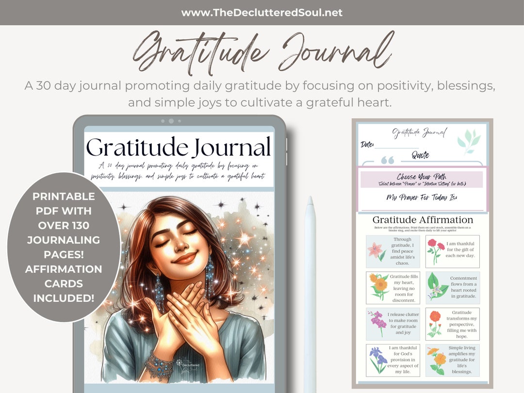 Digital Gratitude Journal Daily Gratitude Planner for iPad Goodnotes ...