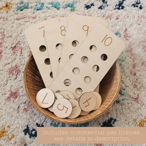 SVG Counting Boards 1-10 File for Laser Cutting • Counting Ten Frames ...