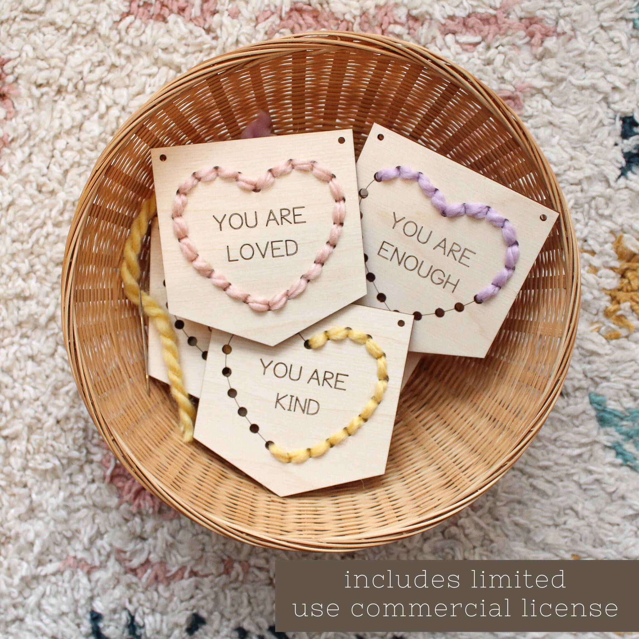 SVG Valentine's Heart Lacing Set File for Laser Cutting Kid's Mantra ...