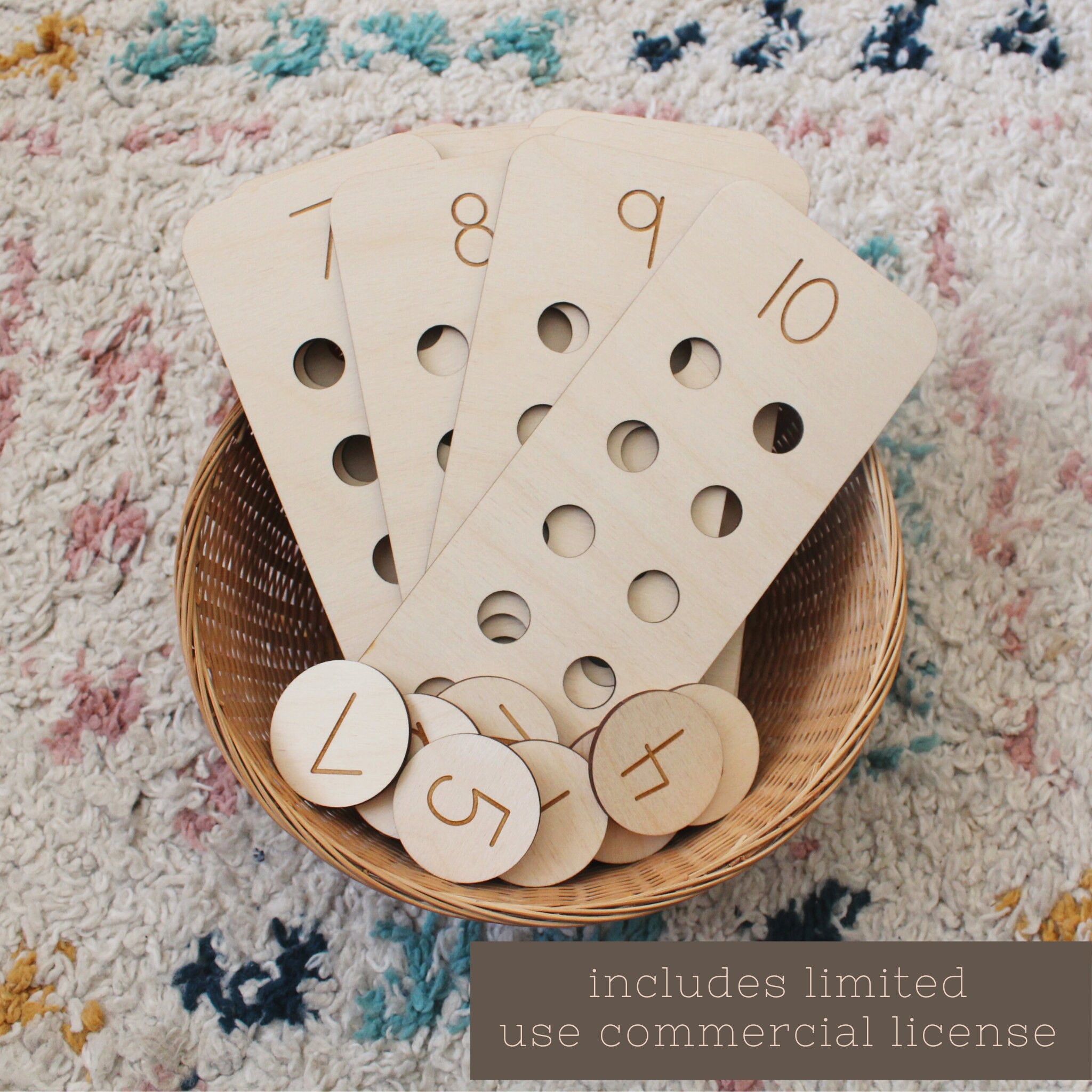 SVG Counting Boards 1-10 File for Laser Cutting Counting Ten - Etsy