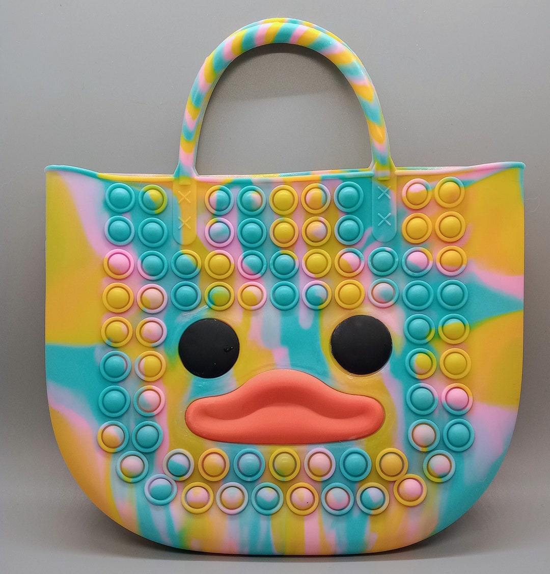 Small Rubber Duck Popper Purse - Pastel Colored - Etsy