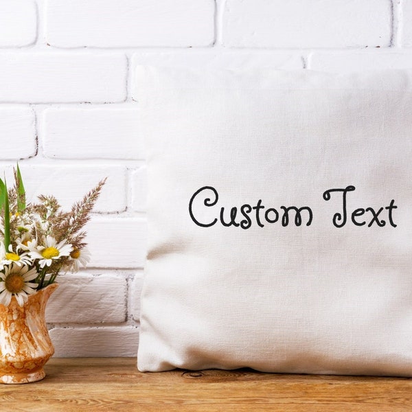 Custom Quote Pillow - Etsy