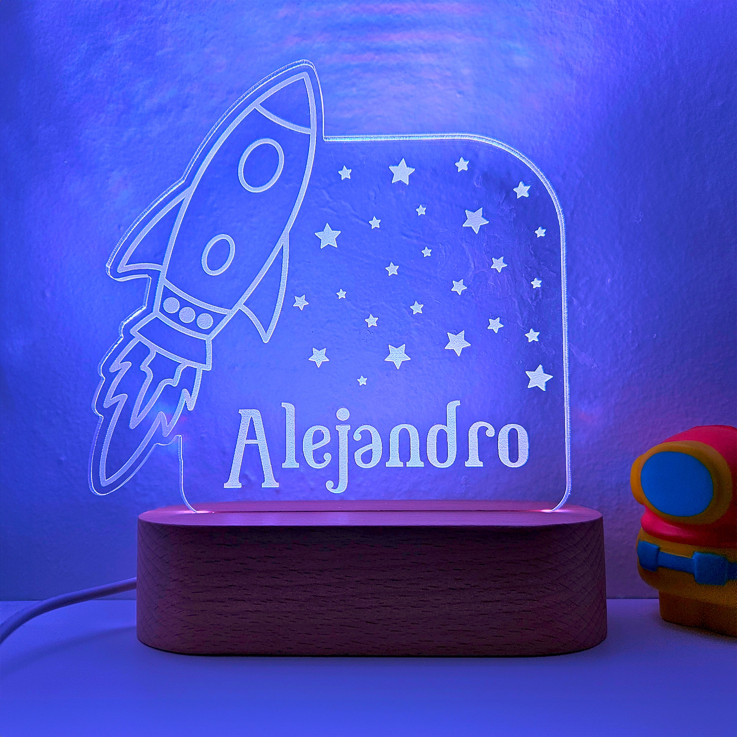 Personalized Night Light | Custom Nightlight for Kids | Nursery Baby ...
