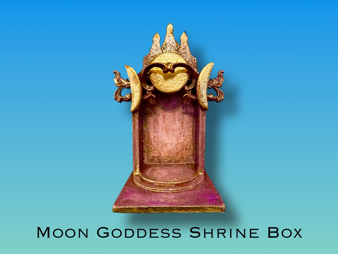 Small Moon Goddess Altar Boxaltar. Earth Goddess Altar Pegan. Crystal ...