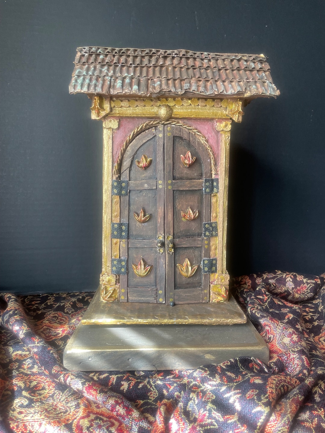 Personal Altar Box, Travel-inspired Shrine. Cardboard Construction ...