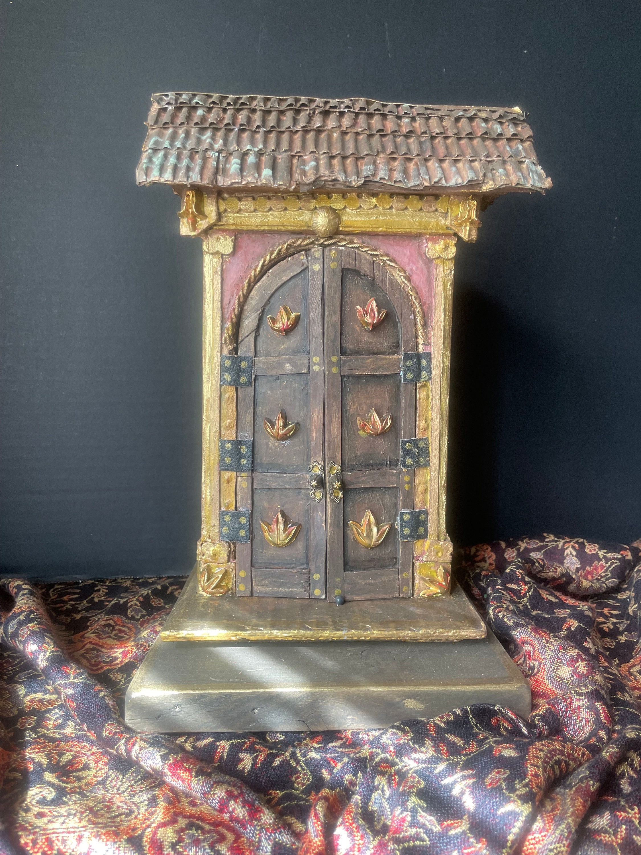 Personal Altar Box, Travel-inspired Shrine. Cardboard Construction ...