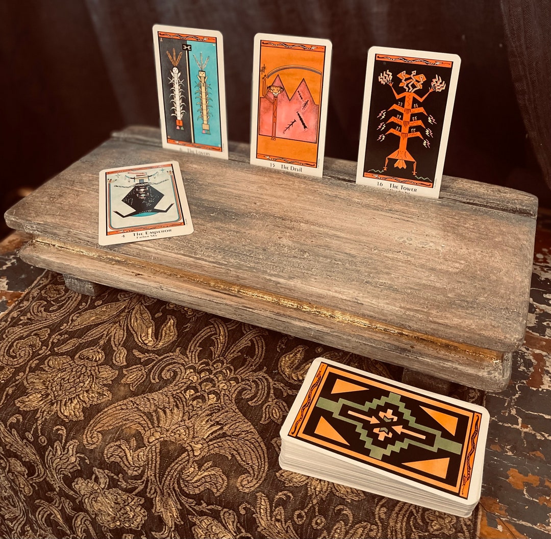 Tarot Card Stand, Wood Tarot Holder, Affrimation Card Display and ...