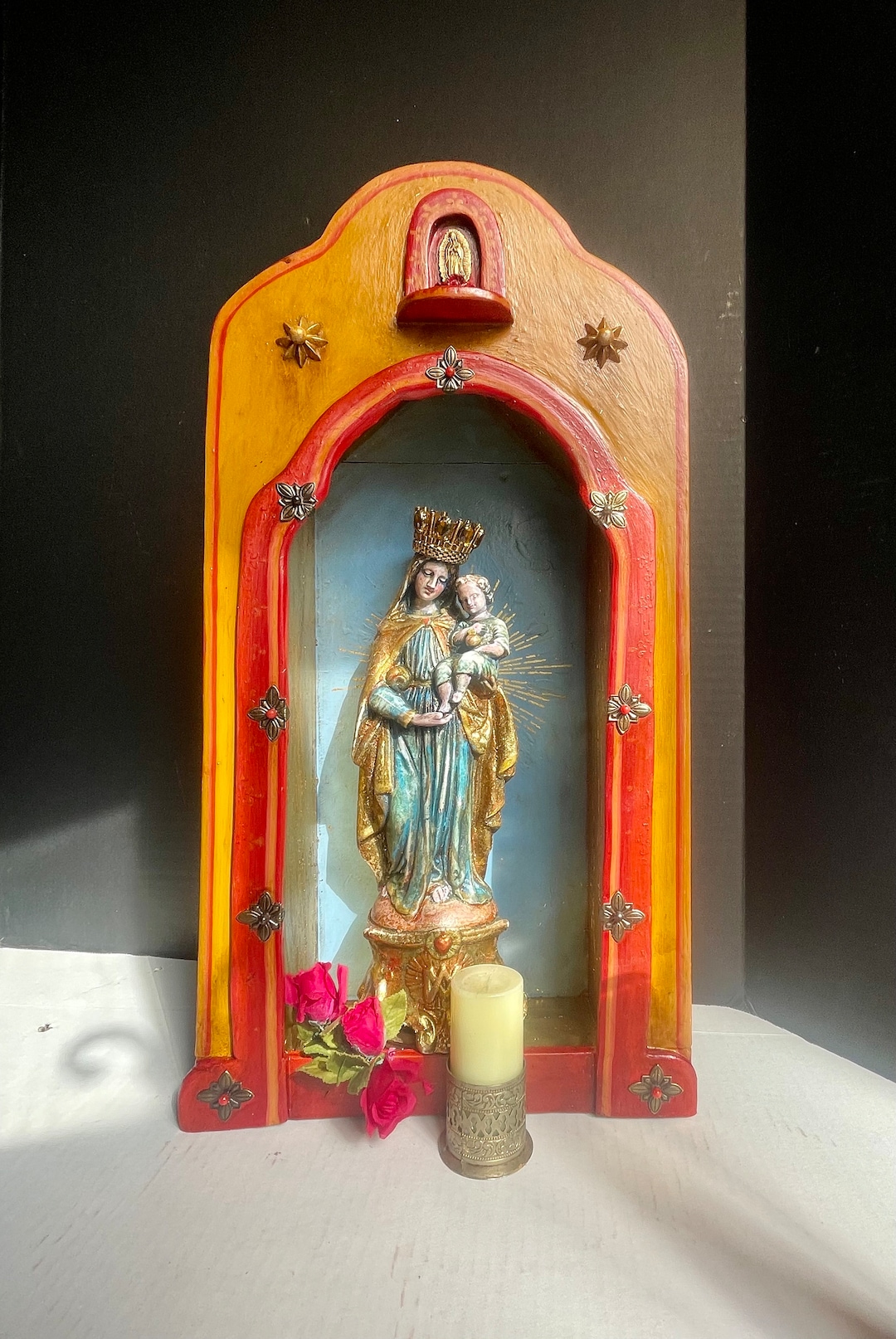 Altar, Shrine, Temple. Handcrafted Old World Spanish-inspired Nicho ...
