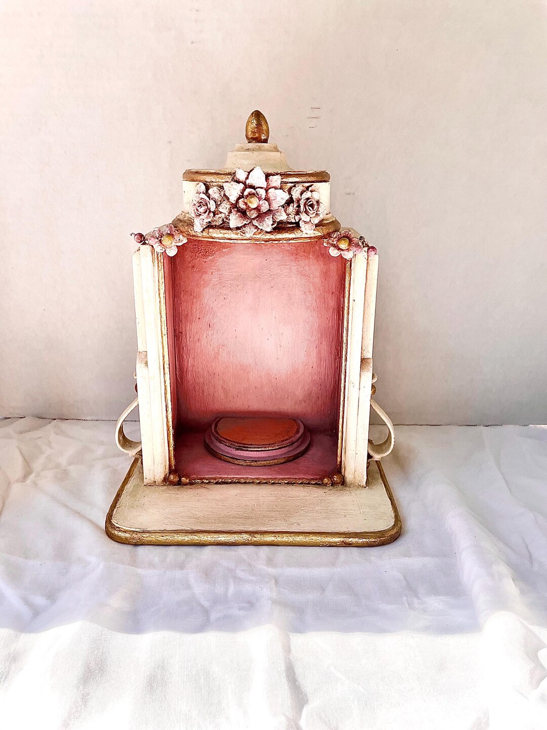 Home Temple, Shrine Box. Romantic Altar in Blush and Cream, Personal ...