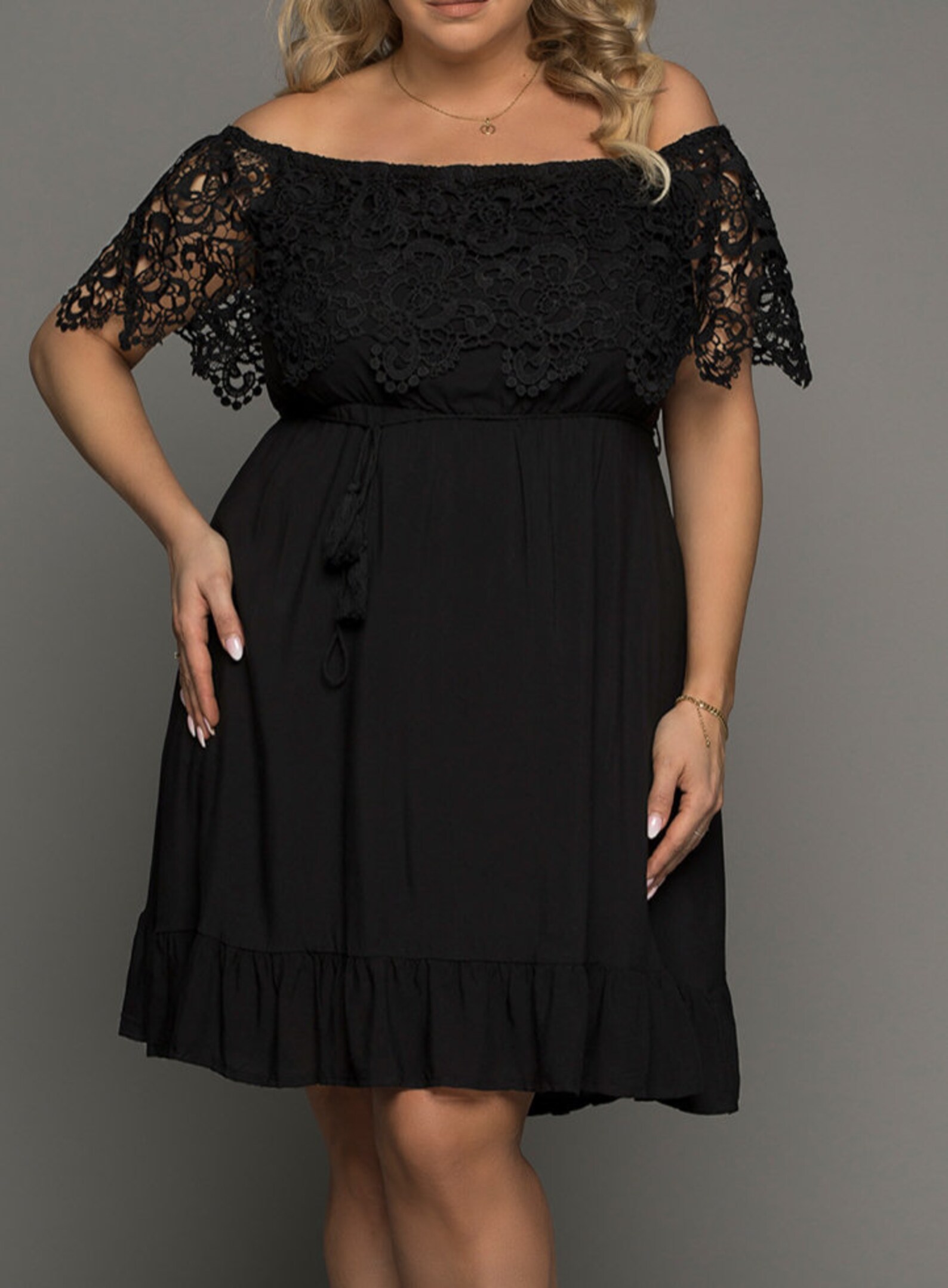 Plus Size off Shoulder Lace Dress - Etsy