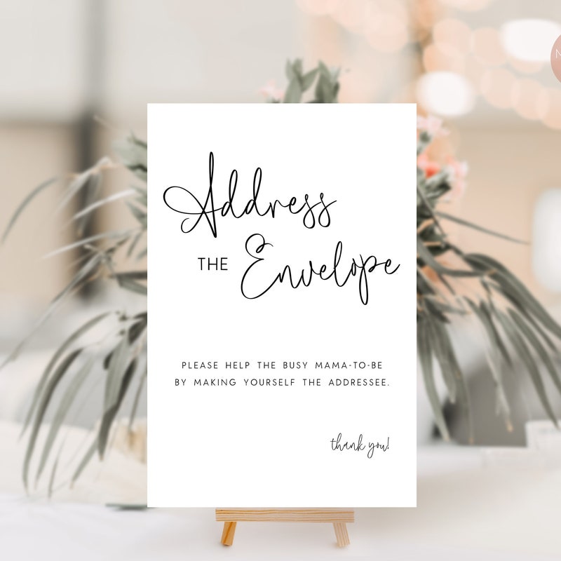 Address an Envelope Sign - Etsy