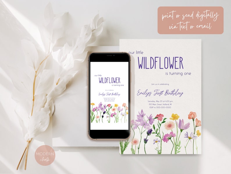 Wildflower First Birthday, Our Little Wildflower, Bohemian, Whimsical ...