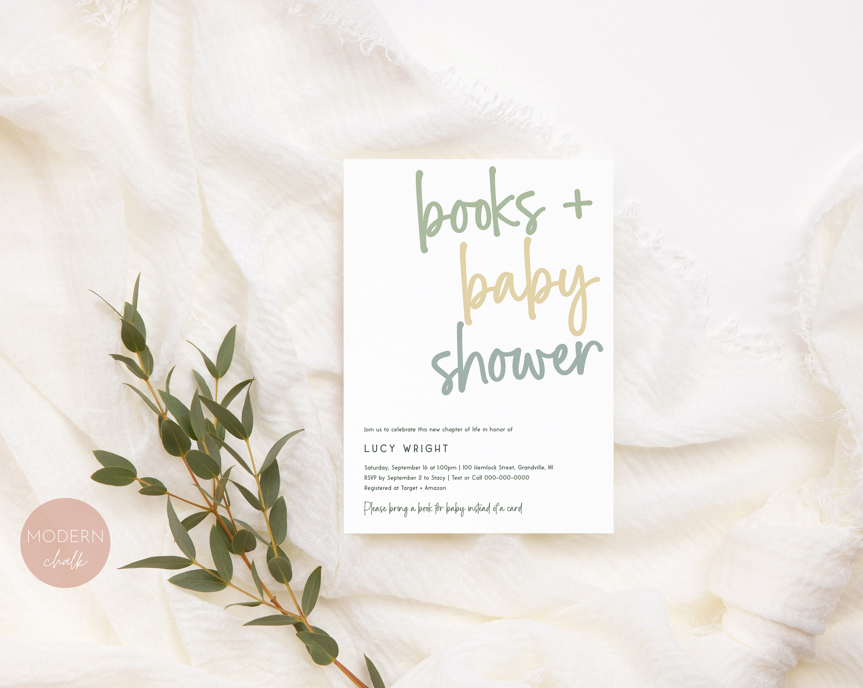 Books for Baby Shower Invite, Book Instead of Card, Bring Book Not A ...