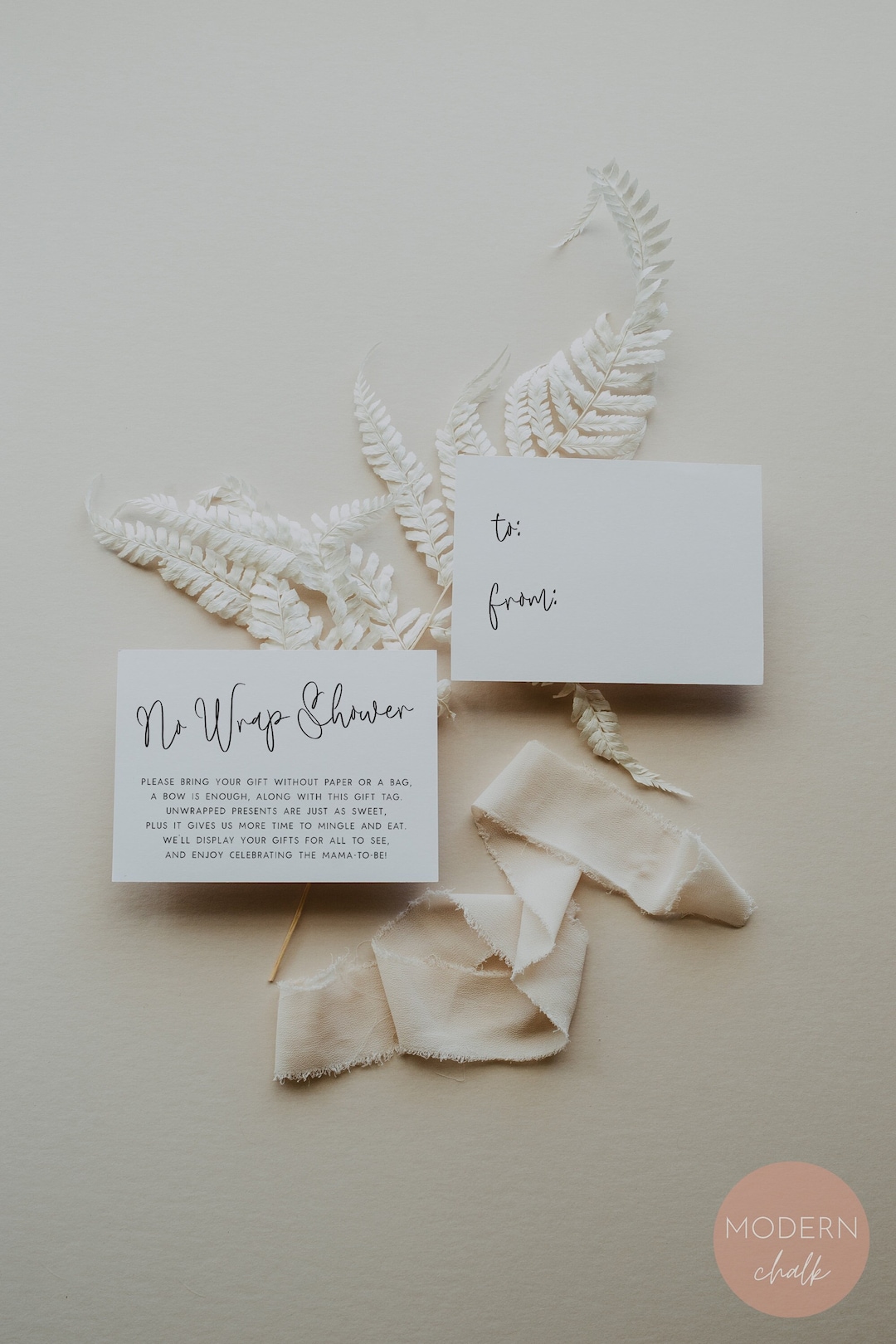 No Wrap Baby Shower Gift Tag, Don't Wrap Gifts Insert, Gifts on Display ...