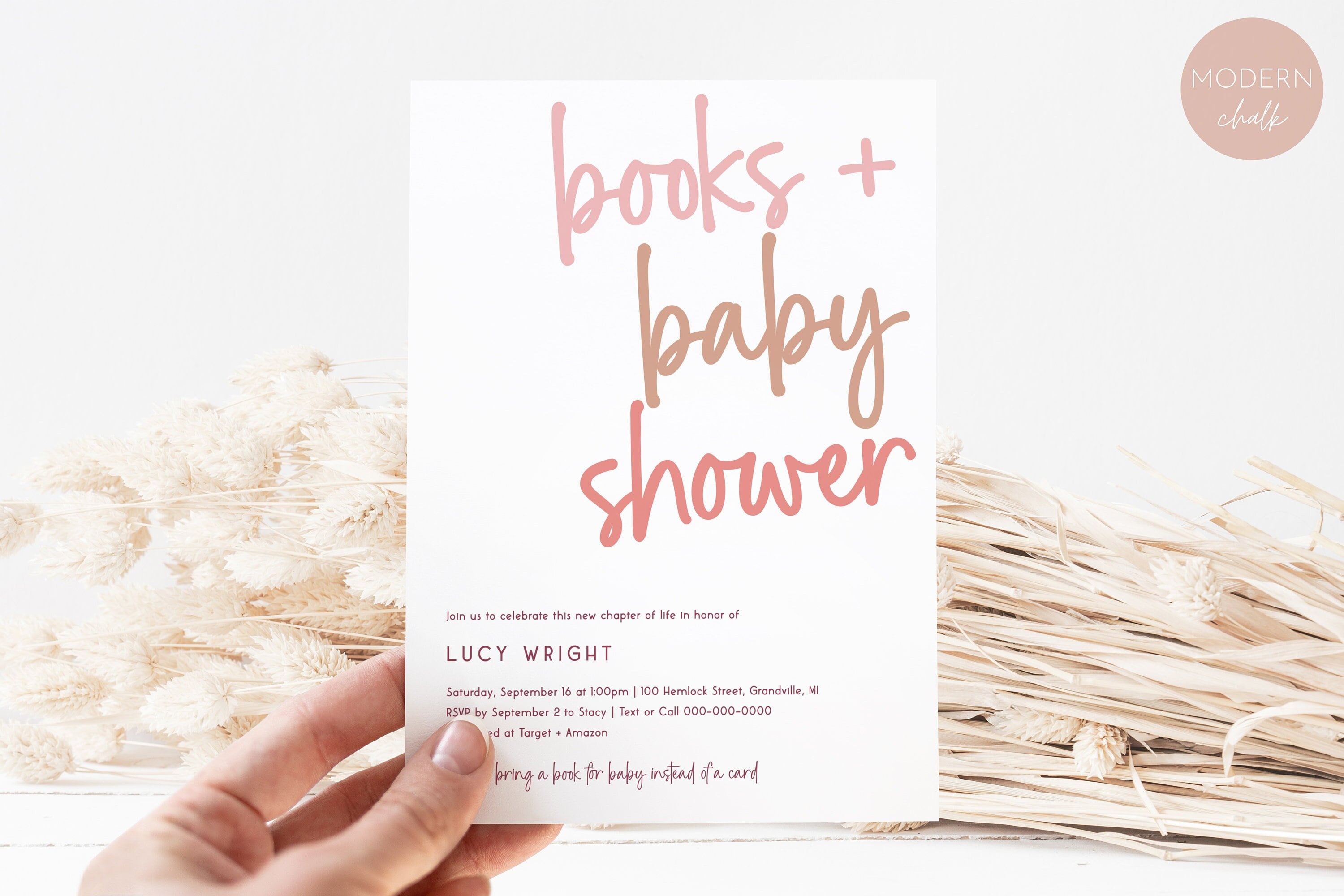 Books for Baby Shower Invite, Book Instead of Card, Bring Book Not A ...