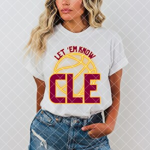 CLE Basketball Neon PNG, Cavaliers T-shirt Design (digital Download) - Etsy